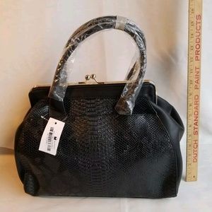 MG Collection | Bags | New Mg Collection Large Vegan Black Handbagpurse ...